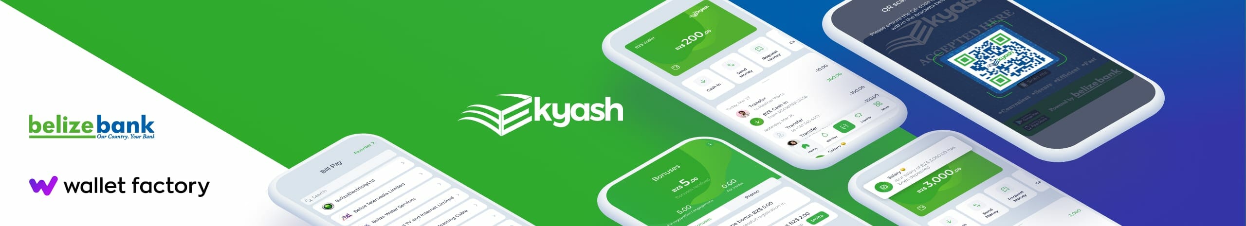 Enriched Functionality for eKyash Digital Wallet in Belize - Wallet Factory
